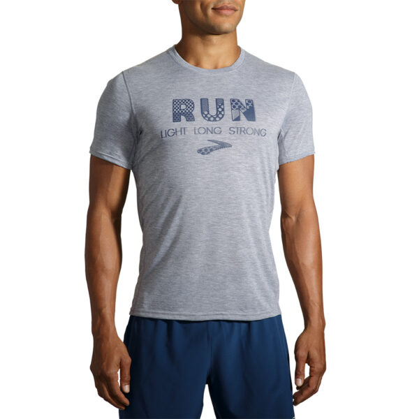 Men's Distance Graphic Short Sleeve - Brooks Running Shoes SA
