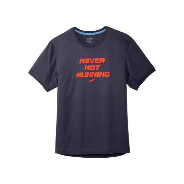 Men's Distance Graphic Short Sleeve - Brooks Running Shoes SA