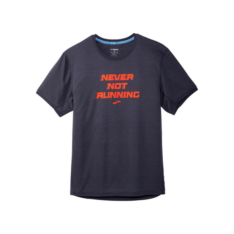 Men's Distance Graphic Short Sleeve - Brooks Running Shoes SA